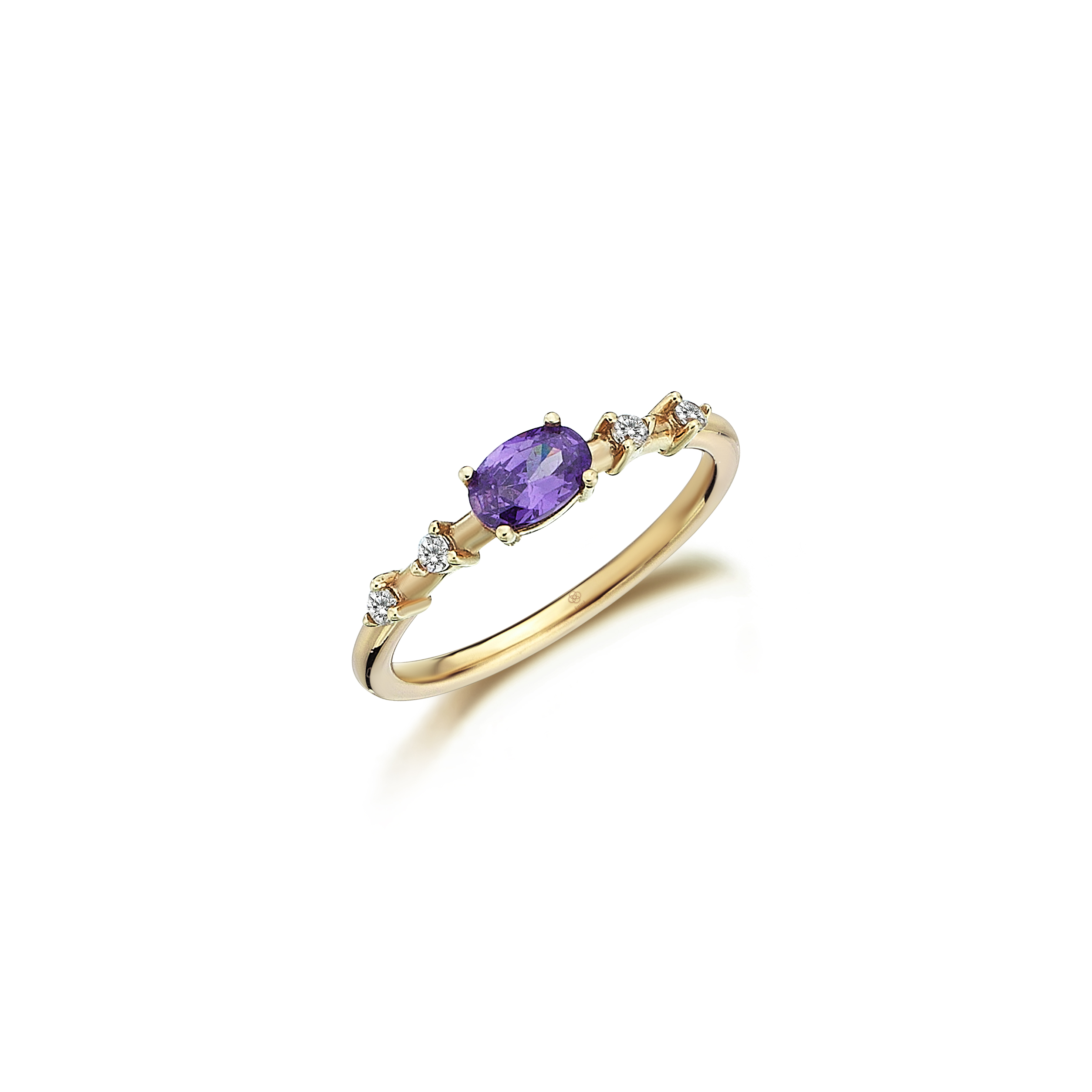 Amethyst Duchess Diamond Ring Spectrum of Colors Üsküplü 0,18 Karat ...
